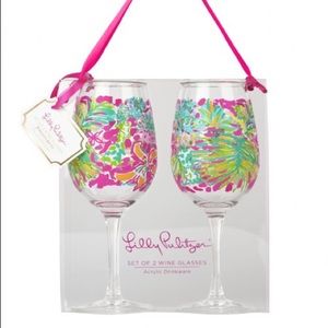 Lilly Pulitzer Wine Glasses